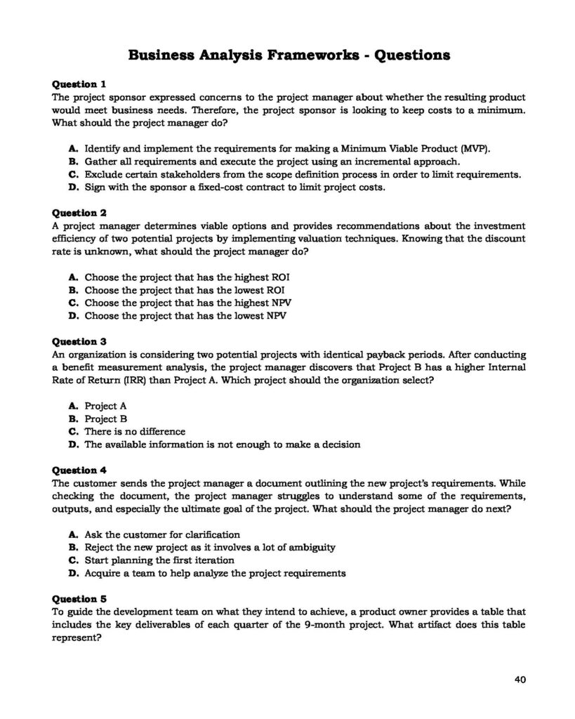 CAPM Mock Practice Tests - Yassine Tounsi