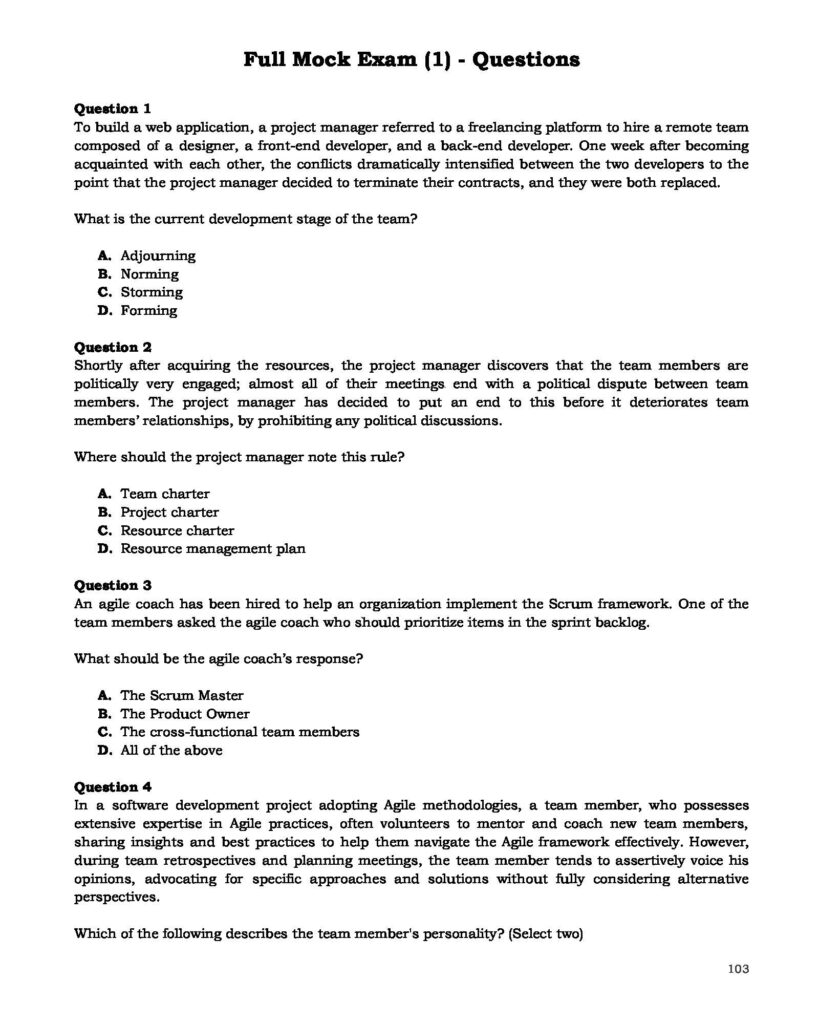 PMP Mock Practice Tests - Yassine Tounsi