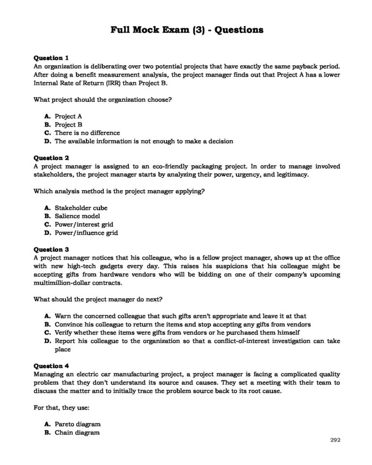 PMP Mock Practice Tests - Yassine Tounsi